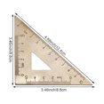 Hzzsbu Isosceles Brass Triangle Ruler for Cartography & Drafting ...