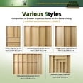 V-shaped 2-pack 19.6" Long Drawer Organizer Box - Easy Reach Kitchen ...