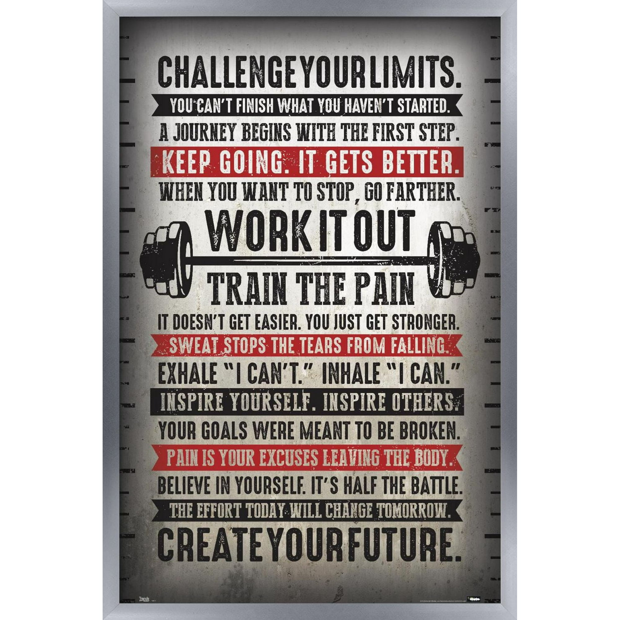 Click here for Trends International Challenge Your Limits Wall Po... prices