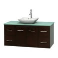 Wyndham Collection Centra 48 inch Single Bathroom Vanity in Matte White ...