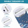 40 oz Stainless Steel Tumbler Vacuum Insulated Leak Proof Stainless ...