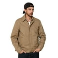WenVen Men's Cotton Canvas Work Jacket, Lightweight Spring Coat, Khaki ...