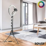 Bower 12-inch LED RGB Ring Light Studio Kit with Special Effects; Black ...