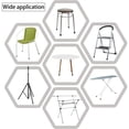 24 PCS Flexible PVC Furniture Caps Table Feet Covers Black Round Floor ...