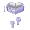 EcoNest Heart Wireless Earbuds For Girls Kids Cute Small Mini Tiny ...