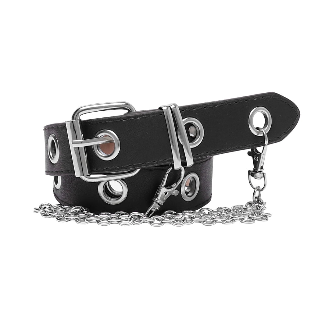 TureClos Hip-hop Style Waist Belt Punk Design Adjustable PU Leather ...