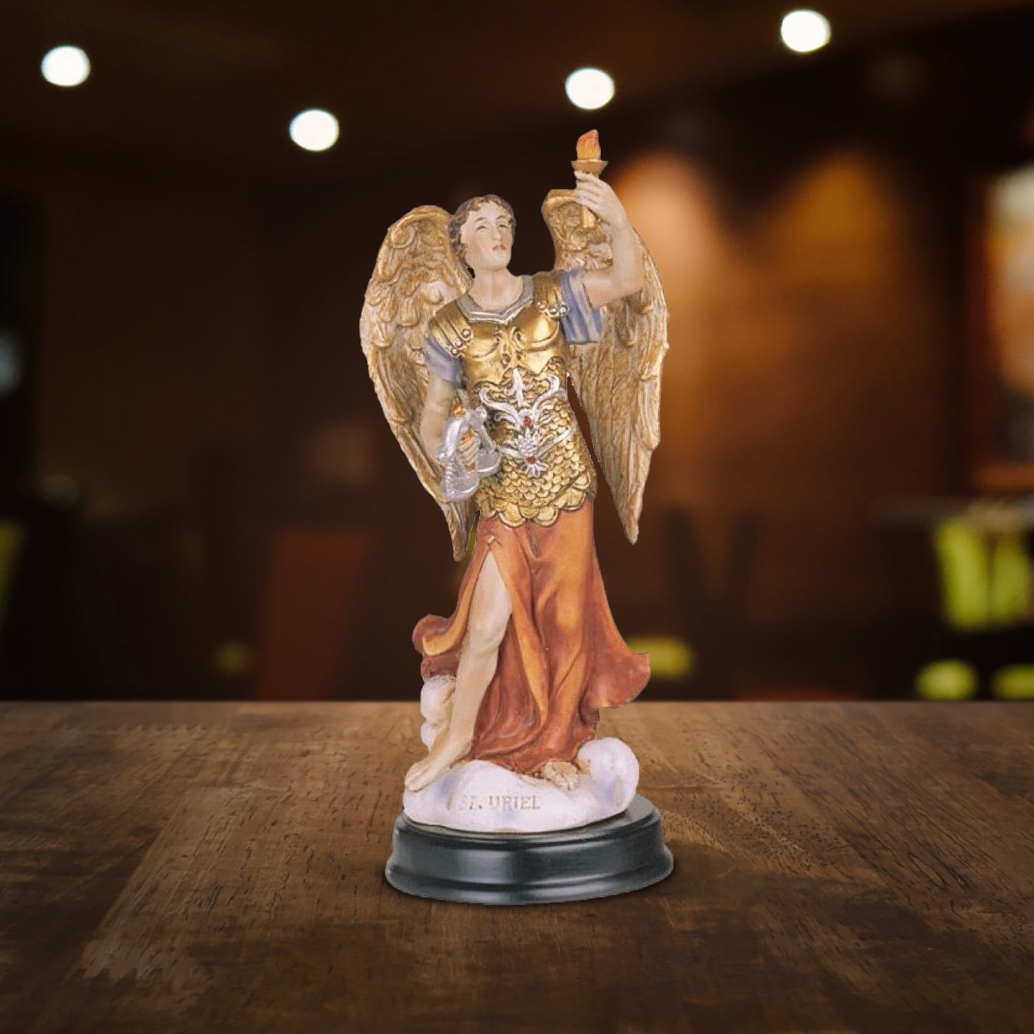 ICE ARMOR 5"H Archangel Uriel Statue Angel of Wisdom Holy Figurine ...
