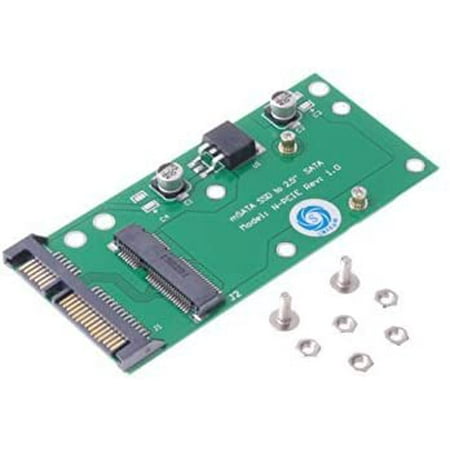 Mini PCIe / MSATA 50mm 30mm SSD To 3.5 inch SATA Adapter Converter Card ...