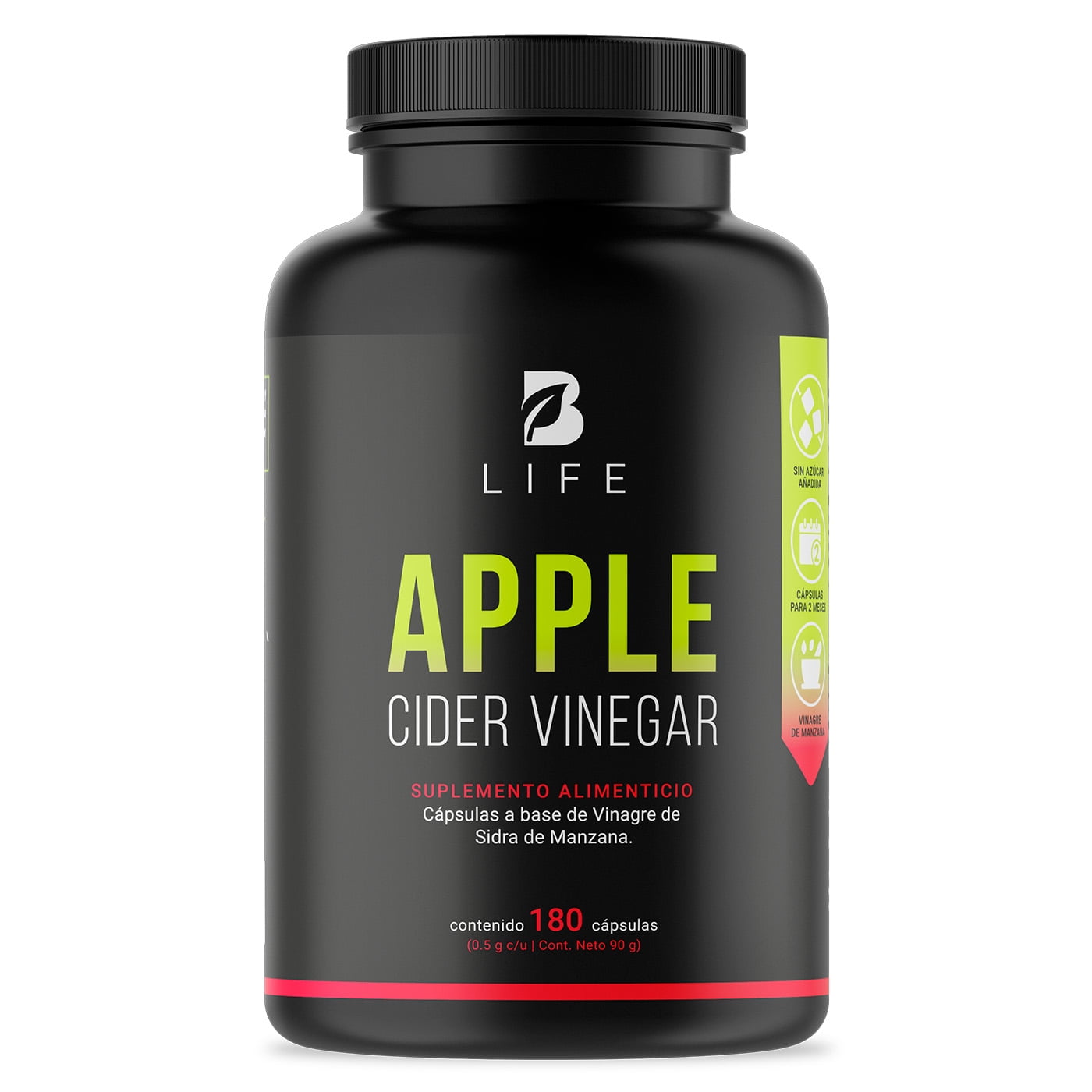 Vinagre De Manzana 180c de 500mg Apple B Life BLIFE Cápsulas | Bodega ...