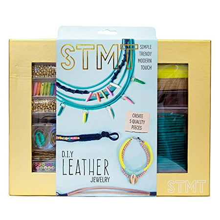 STMT DIY Leather Jewelry Kit by Horizon Group USA, Create 5 Unique Leather Jewelrypiece ...