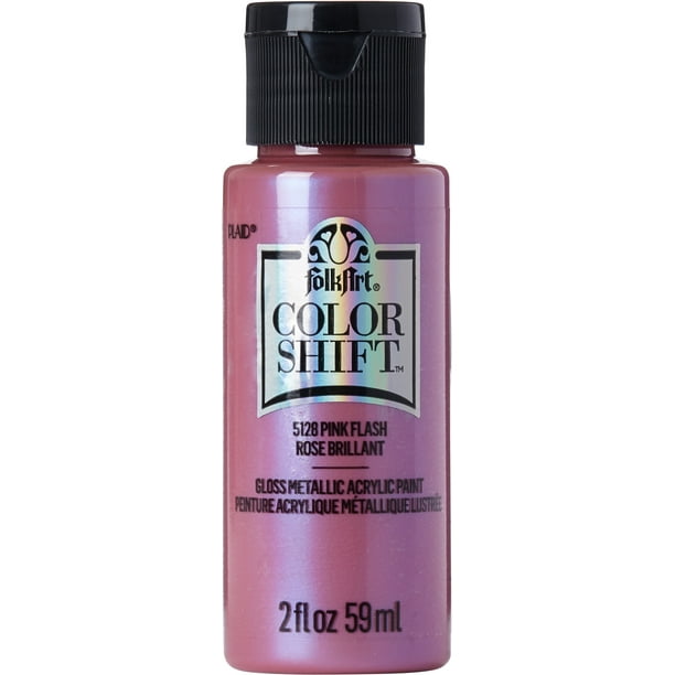 FolkArt Color Shift Acrylic Craft Paint, Gloss Finish, Pink Flash, 2 fl ...