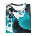 Boys Girls Graphic Shirts T-Shirt Unisex Short Sleeve Top Tees, Wolf ...