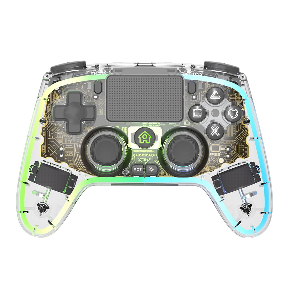 Controlador inalámbrico transparente Función de programación Gamepad ...