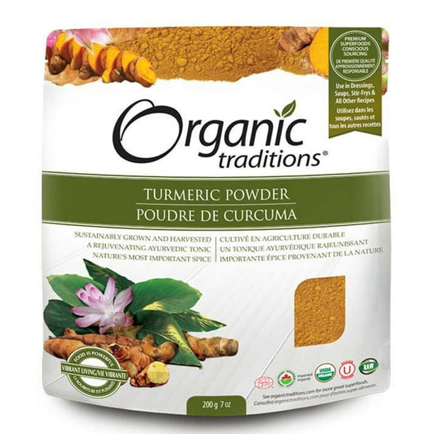 Organic Traditions Turmeric Powder, 200 g - Walmart.ca