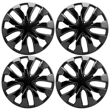 Pilot Automotive 16" - Wheel Covers Universal Hubcaps Chrome & Black ...