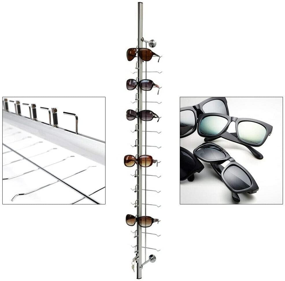 Eyeglass Holder Display Stand Lockable Sunglasses Glasses Eyeglasses ...