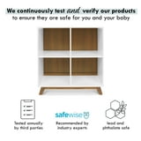 DaVinci Otto Convertible Changing Table and Cubby Bookcase, White and ...