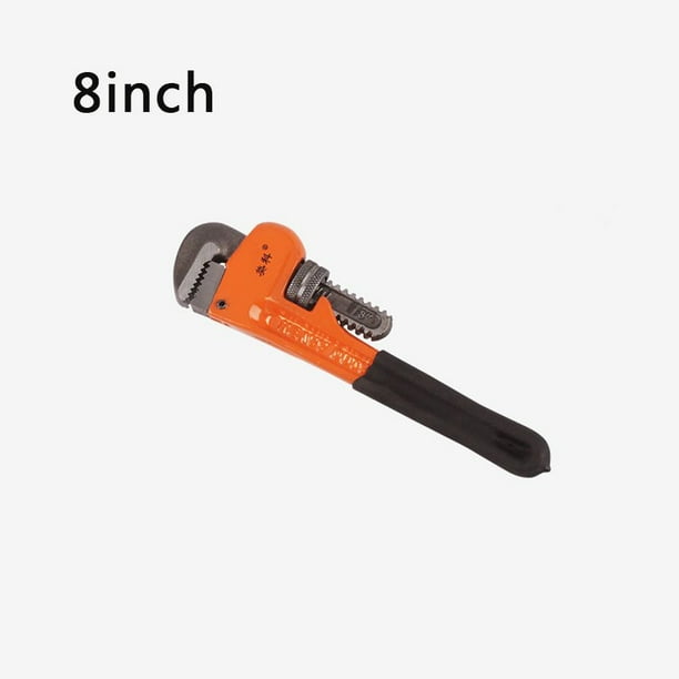 Heavy Duty Straight Pipe Wrench 8 inch Plumbing Wrenches Universal ...