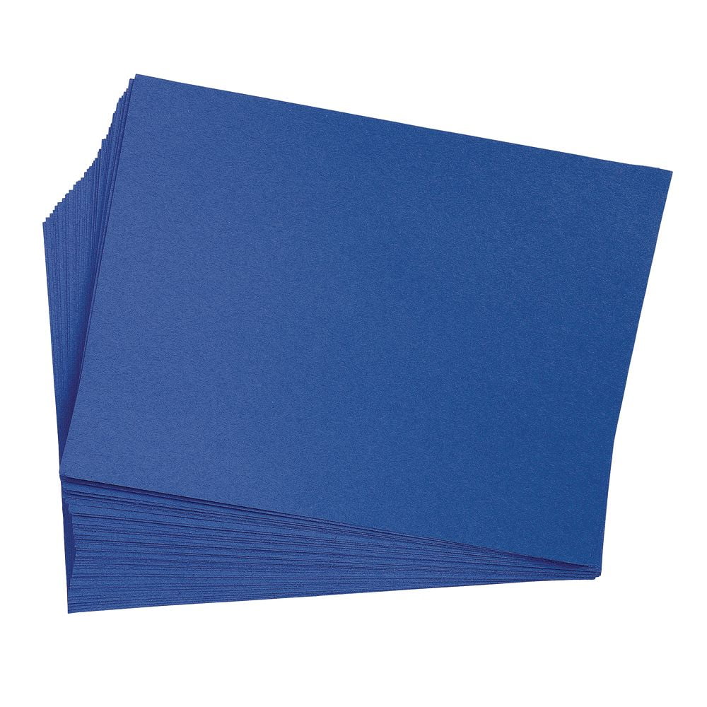 Dark Blue 12" x 18" Heavyweight Construction Paper - Walmart.com