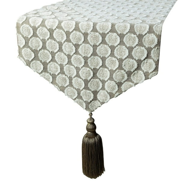 Decorative Beige Table Runner 4 Seater Table Runner (14 x 60 inch ...