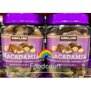 signature macadamia milk chocolate salted caramel clusters 32oz 907g ...