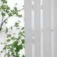 EDASCV-Window Ivory Sheer Curtains 145 Inches Long 2 Panels Sheer ...