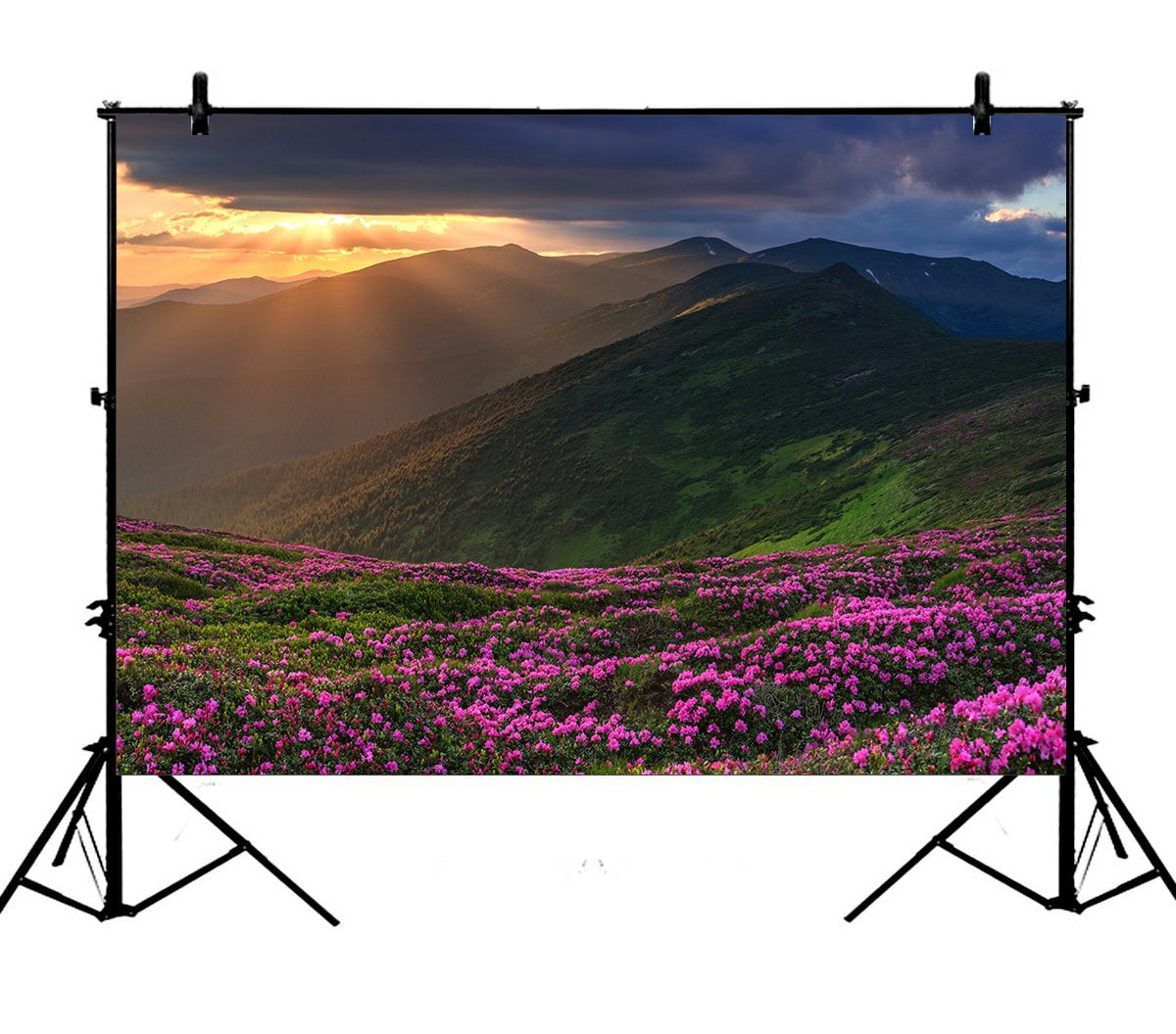 PHFZK 7x5ft Landscape Nature Scenery Backdrops, Beautiful Sunset in the ...