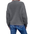 Aellinatey Women's Button Up Cropped Cardigan Sweaters Chunky Knit Long ...