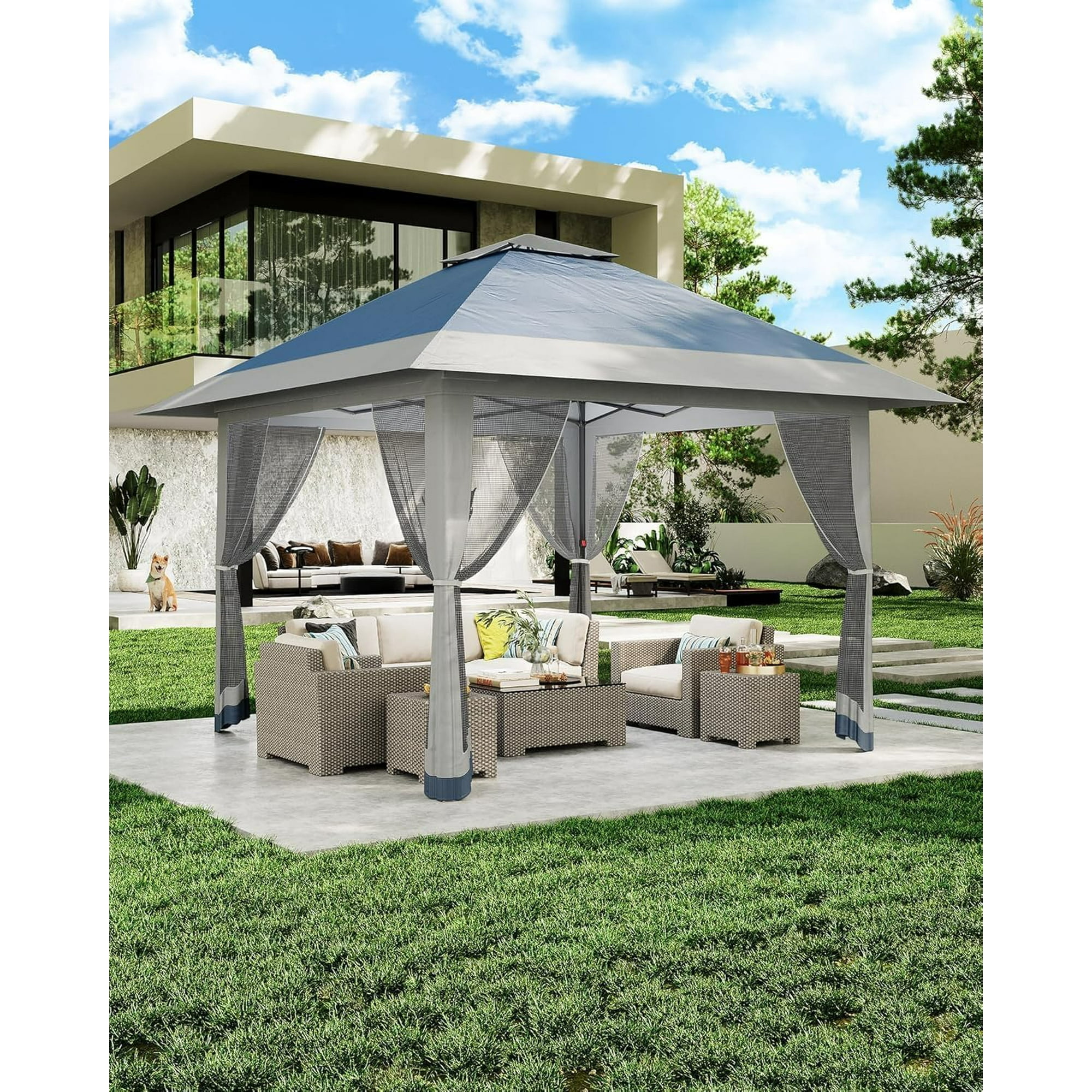 Click here for Beesclover 13x13ft Pop Up Gazebo  Canopy Tent With... prices
