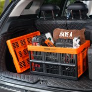 Spec101 Plastic Stackable Storage Bins - 4pc Tan Pantry Closet ...