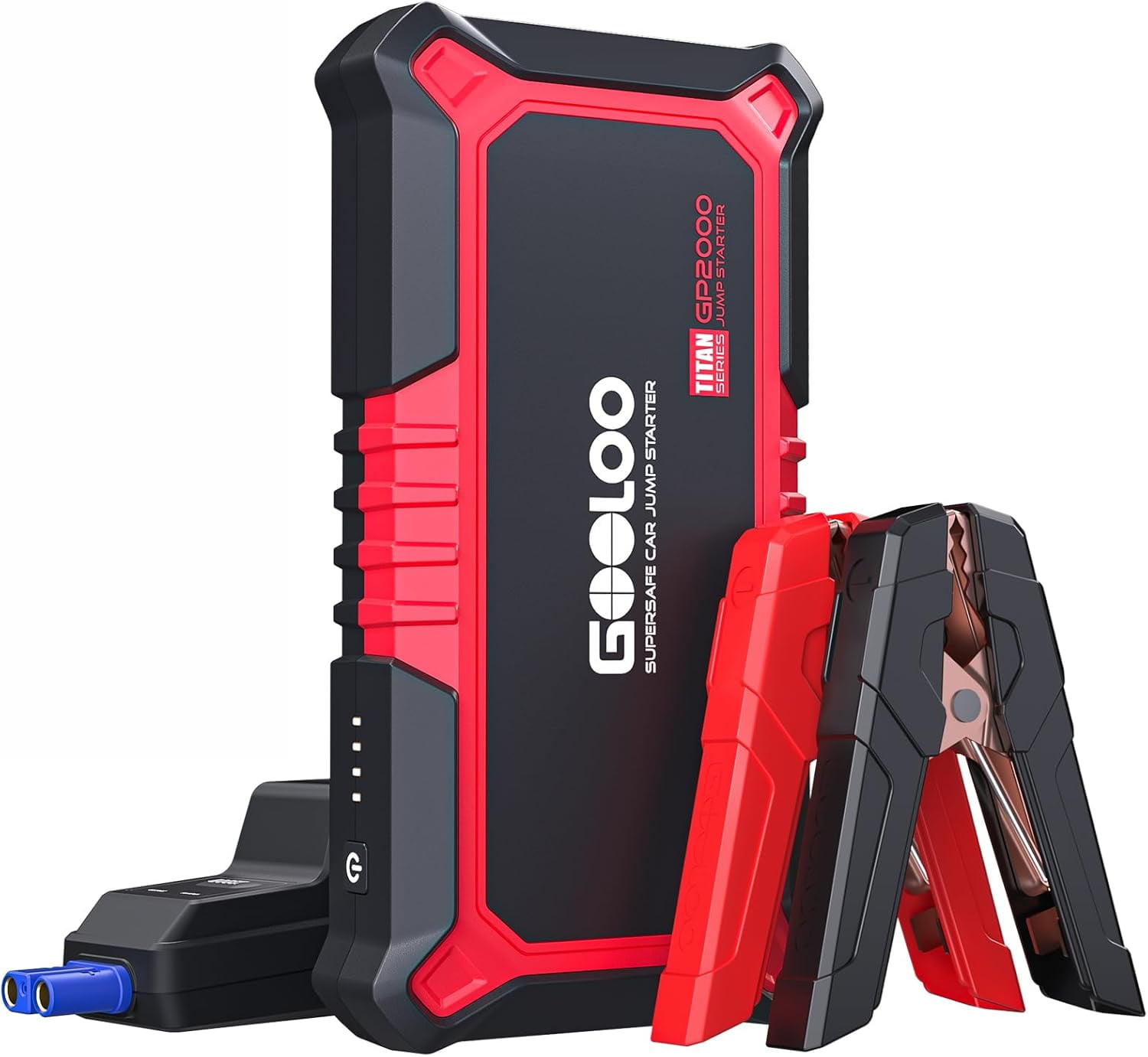GOOLOO Car Jump Starter,2000A Peak 12V GP2000 Portable Jumper Pack for ...