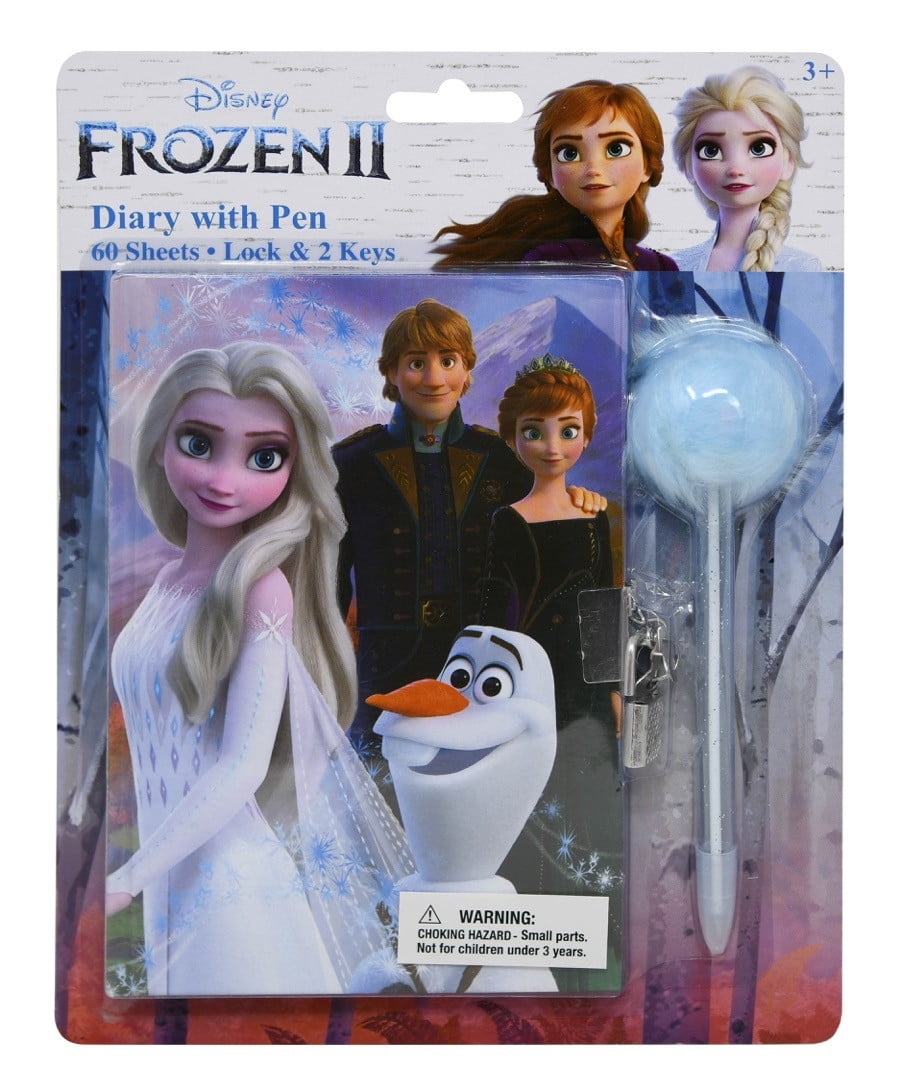 Frozen Diary with Pom Pen on Card - Walmart.com