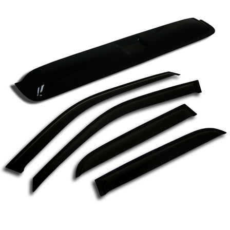 TuningPros WSVT2-164 Window Visor and Sunroof Type 2 For 2004-2014 Ford ...