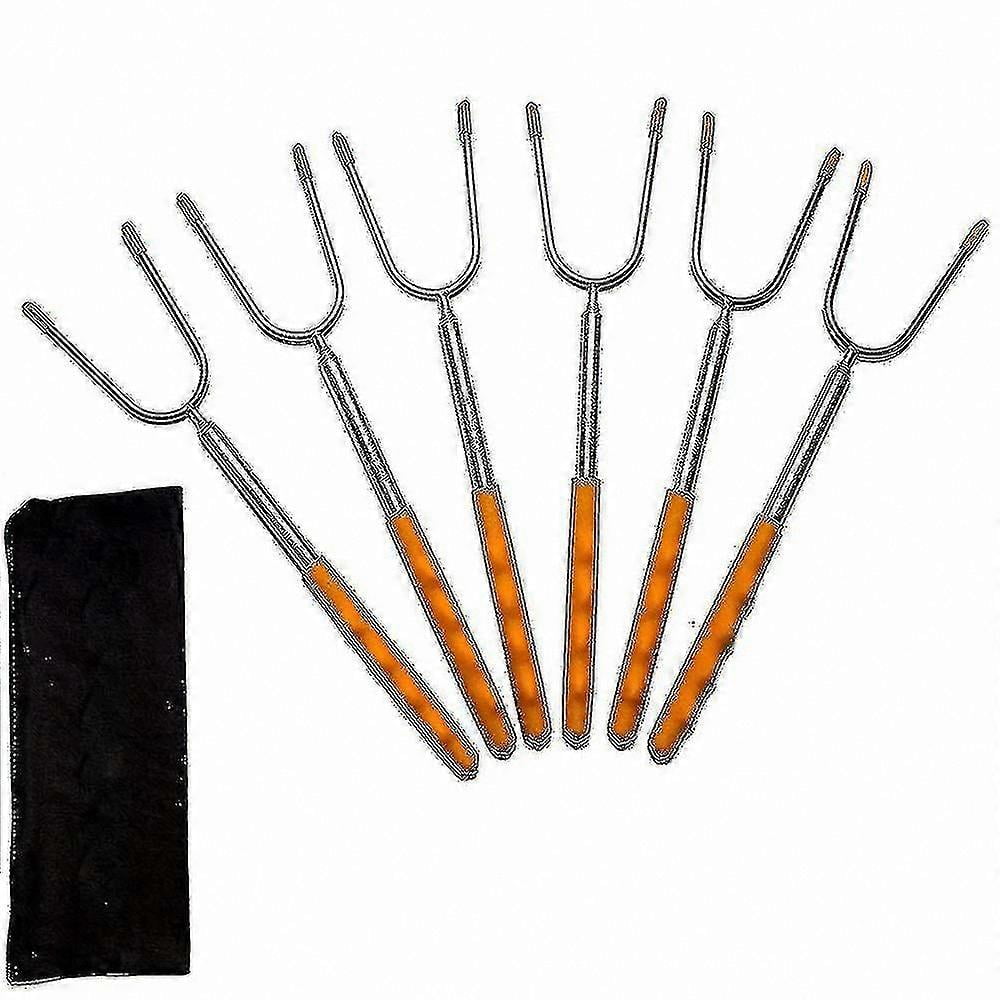 Set of 6 Extendable BBQ Forks for Grilling and Roasting | Walmart en línea