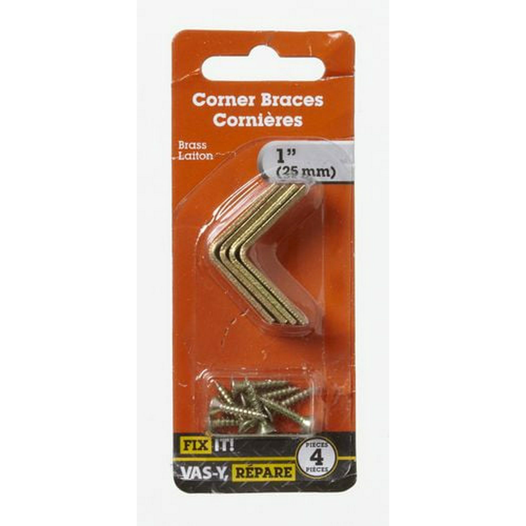 Click here for Hardware Essentials 1 Brass Corner Brace 4 Pieces... prices