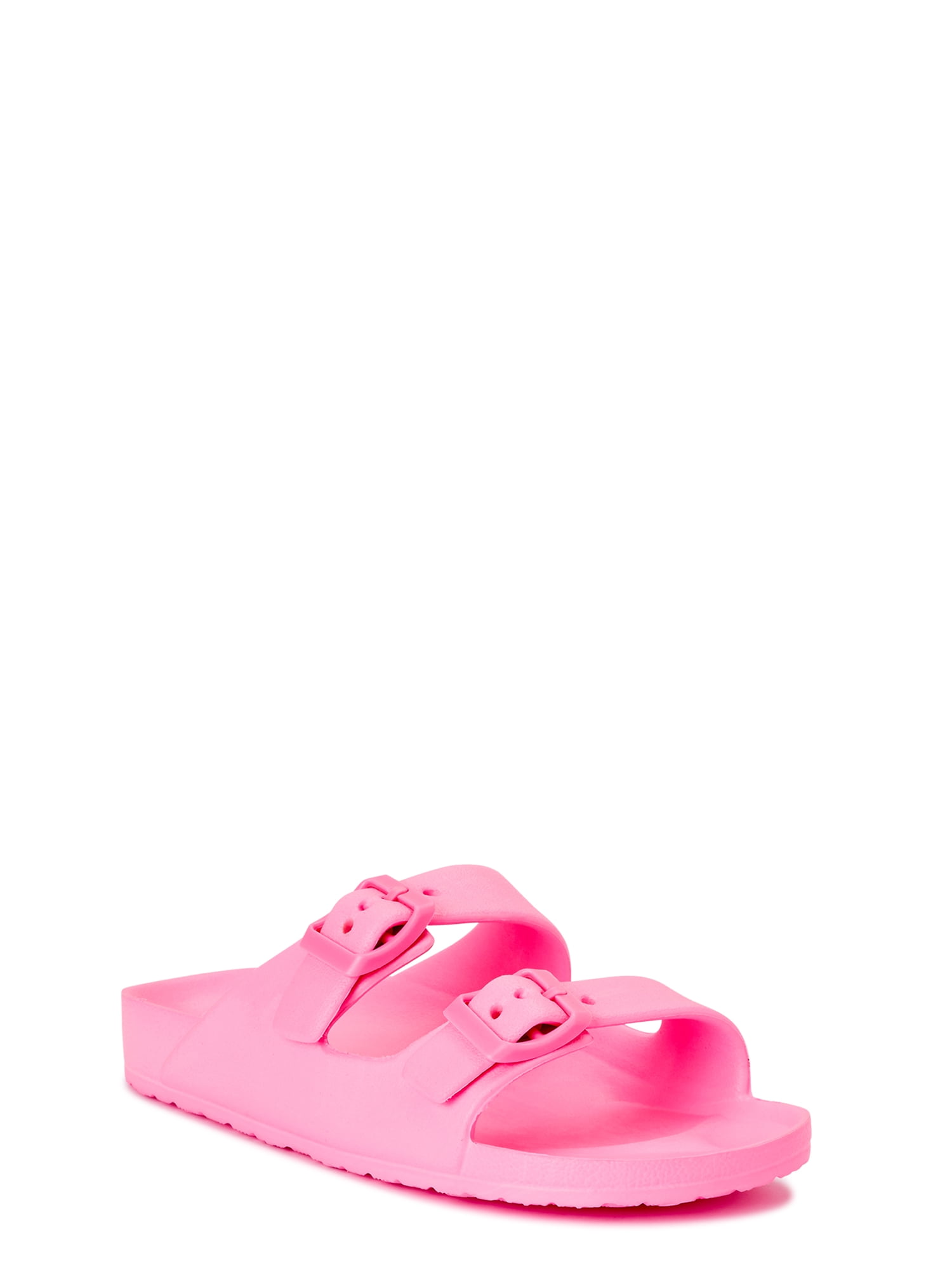 Wonder Nation Girls EVA Footbed Beach Sandals - Walmart.com