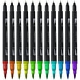 Innens Watercolor Brush Dual Tip Pens Brush Tip Water Soluble Marker ...