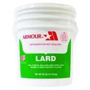 John Morrell Snow Cap Lard 25 lb Pail for Baking, Frying, and Roasting ...