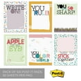 Modern Teacher Sticky Note Pads, 3" x 4", Set Of 6, Empowering Quotes ...