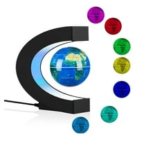 Levitating Desk Globe - Magnetic LED Lighted Floating Earth Figurine ...