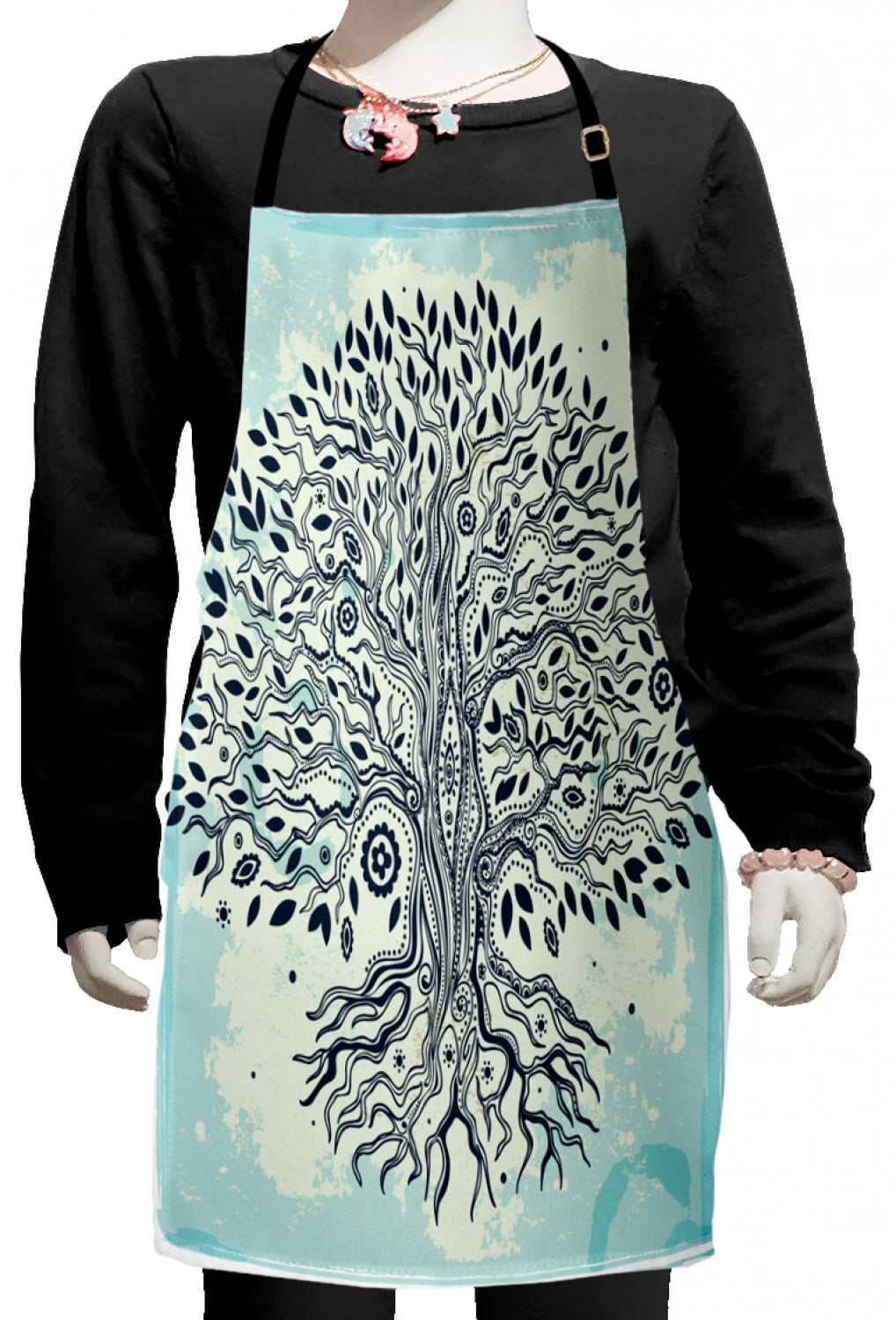 Asian Kids Apron, Tree of Life Chinese Bonsai Roots Bohemian Hippie ...