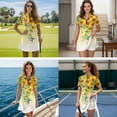 Aplkyhs Hummingbird Sunflower Matching Golf Shirts for Couple Quarter ...