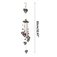 EDHITNR Vintage Metal Iron Wind Chimes Copper Color Outdoor Hanging ...