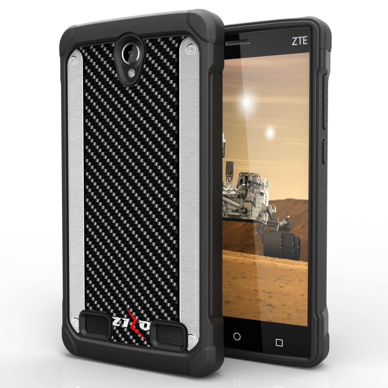 Zizo Blendz Dual Hybrid Design Case for ZTE ZMAX 2 Z955L Z958 Heavy ...