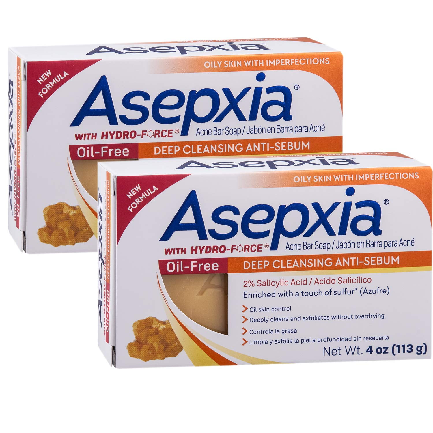 Asepxia Oil Free Sulfur Soap Acne Bar Soap - Walmart.com