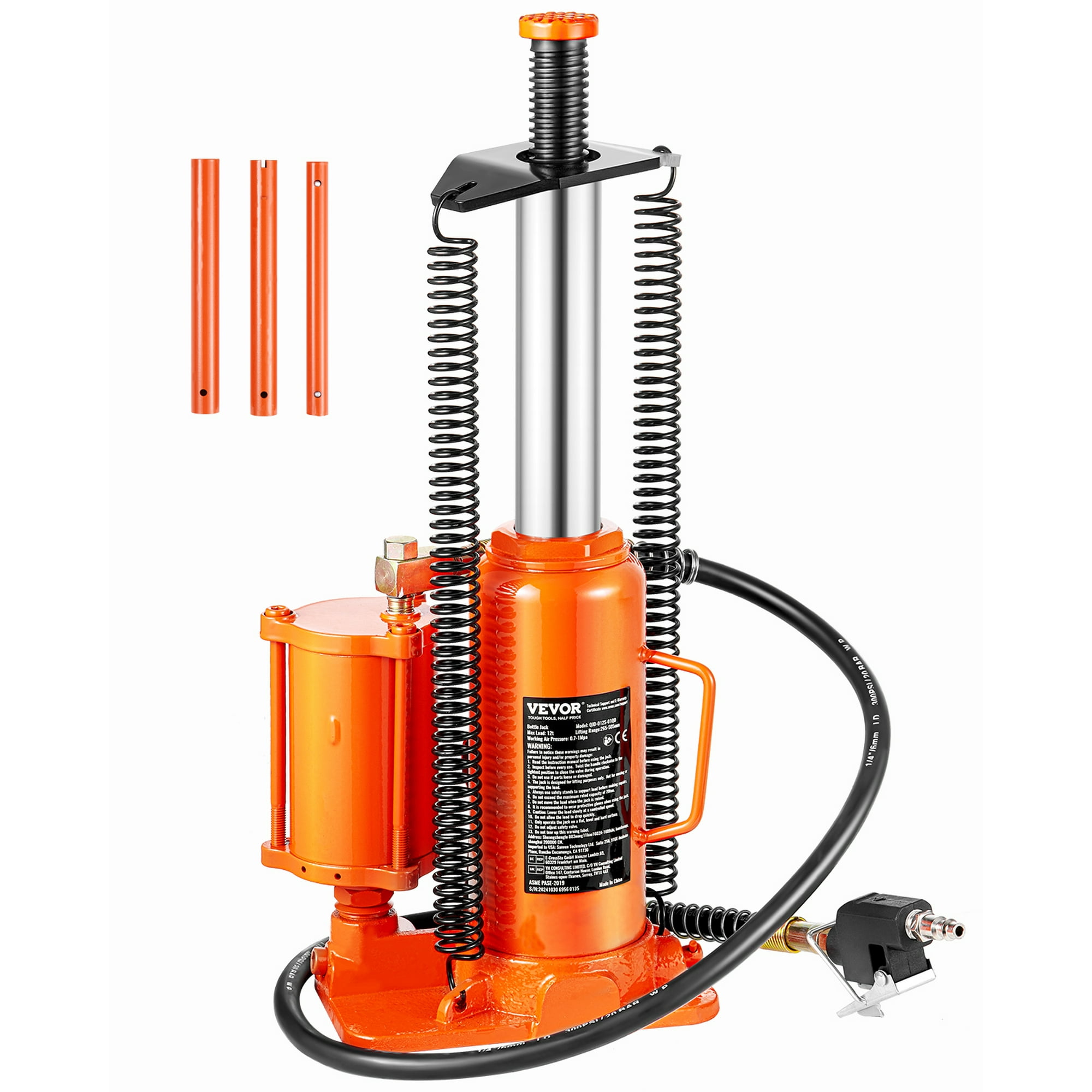 Click here for Vevor Air Hydraulic Bottle Jack 12 Ton Manual Hand... prices