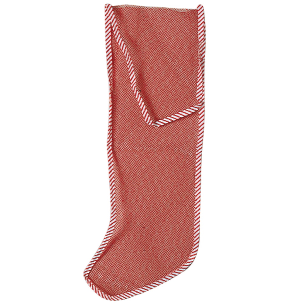 US Toy Christmas Party Plastic Mesh Gift Bag 15"x6" Stocking, Red ...