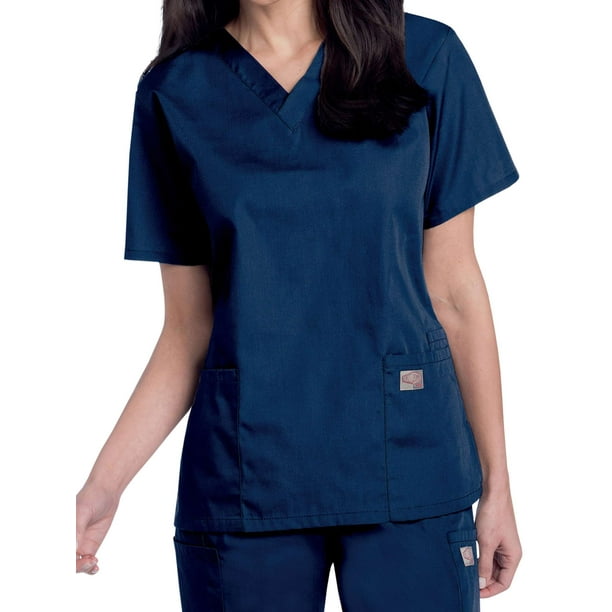 ScrubZone by Landau Women's Plus V-Neck Scrub Top, Style 70221 ...