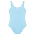 TiaoBug Kids Girls One Piece Gymnastics Leotards Sheer Mesh Ballet ...