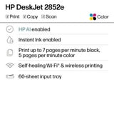 HP DeskJet 2852e Wireless All-in-One Color Inkjet Printer (White ...